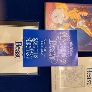 Disney | Other | Vintage 992 Disney Beauty And The Beast Commemorative ...